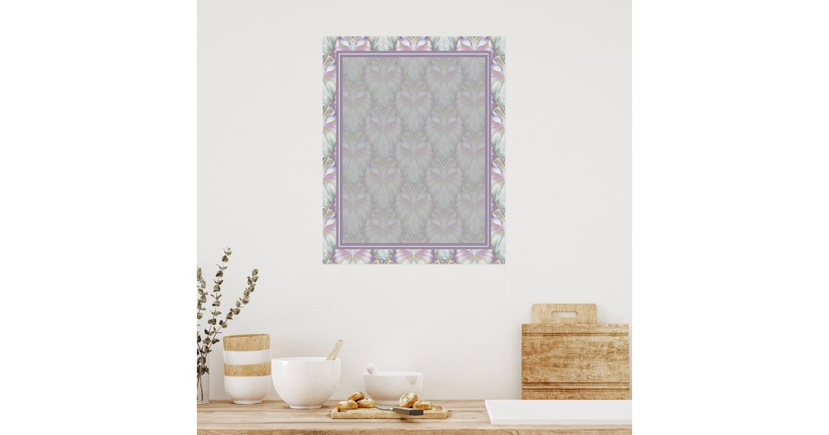 Pastel Purple Oracle Owl Pattern Poster | Zazzle
