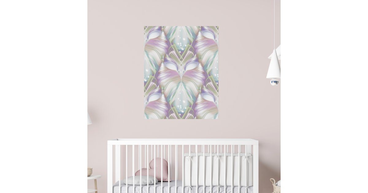 Pastel Purple Oracle Owl Pattern Poster | Zazzle