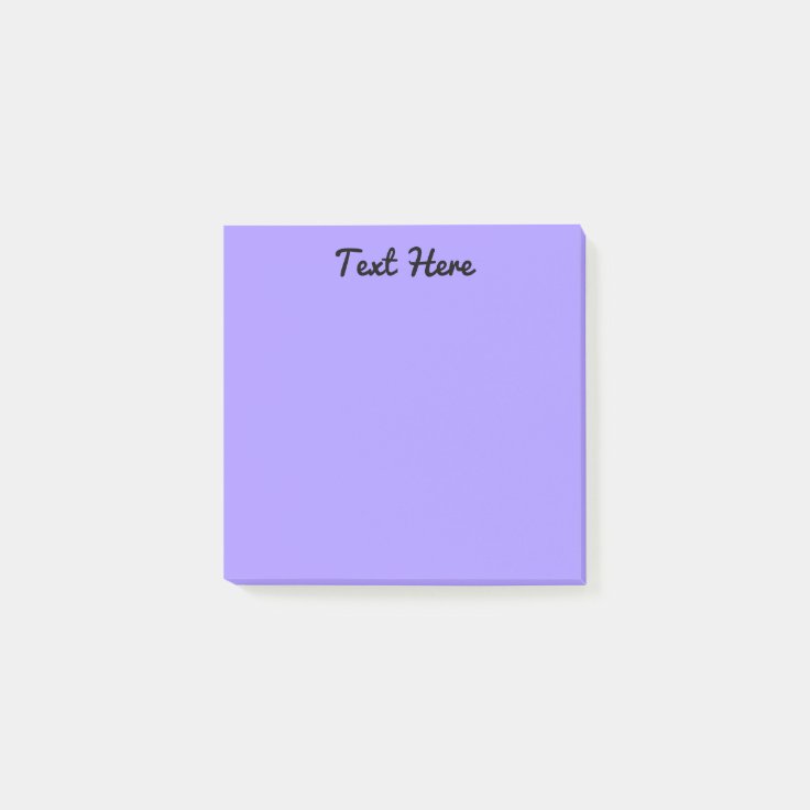 Pastel Purple Post-it Notes | Zazzle