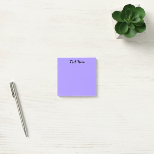 Pastel Purple Post-it Notes | Zazzle