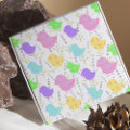 Pastel Rabbits Baby Chicks Butterfly Spring Colors Wrapping Paper ...