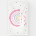 Pastel Rainbow Baby Shower Welcome Banner | Zazzle
