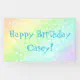 Pastel Rainbow Birthday Banner | Zazzle