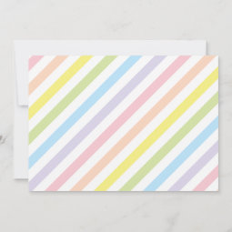 Pastel Rainbow Birthday Invitation | Zazzle