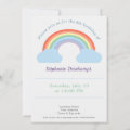Pastel Rainbow Birthday Invitation | Zazzle