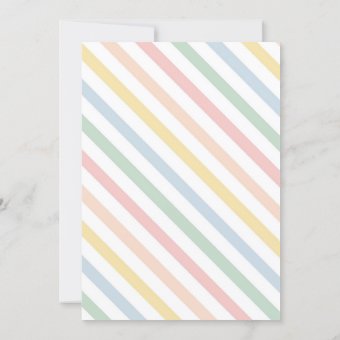Pastel Rainbow Birthday Invitation | Zazzle
