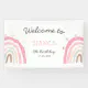 Pastel Rainbow Birthday Party Welcome Banner | Zazzle