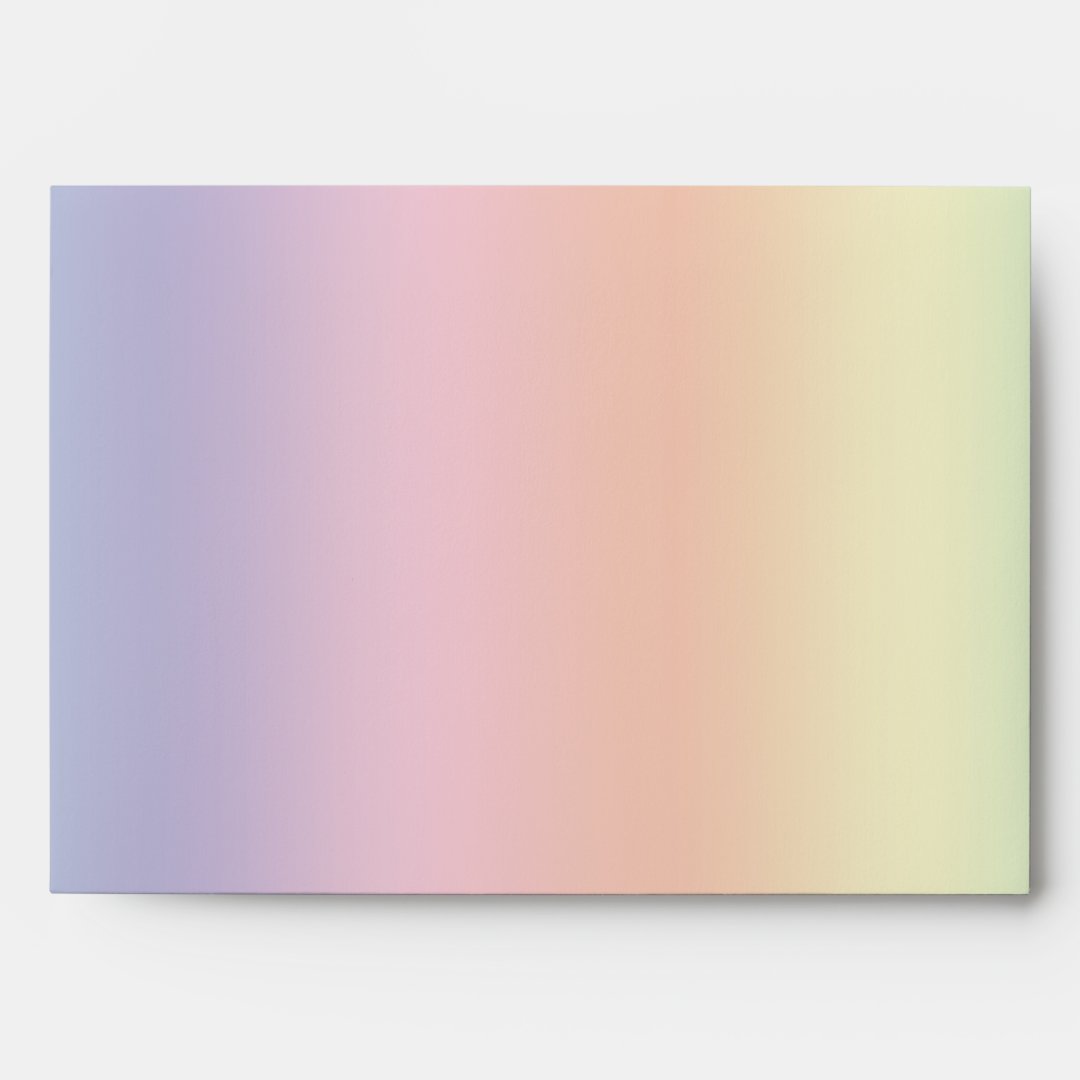 Pastel Rainbow Envelopes | Zazzle