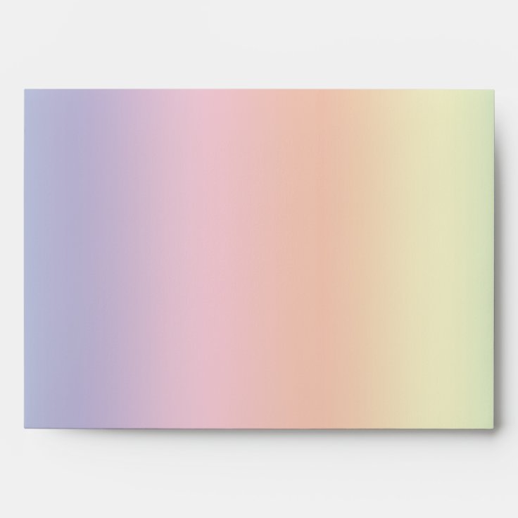 Pastel Rainbow Envelopes | Zazzle