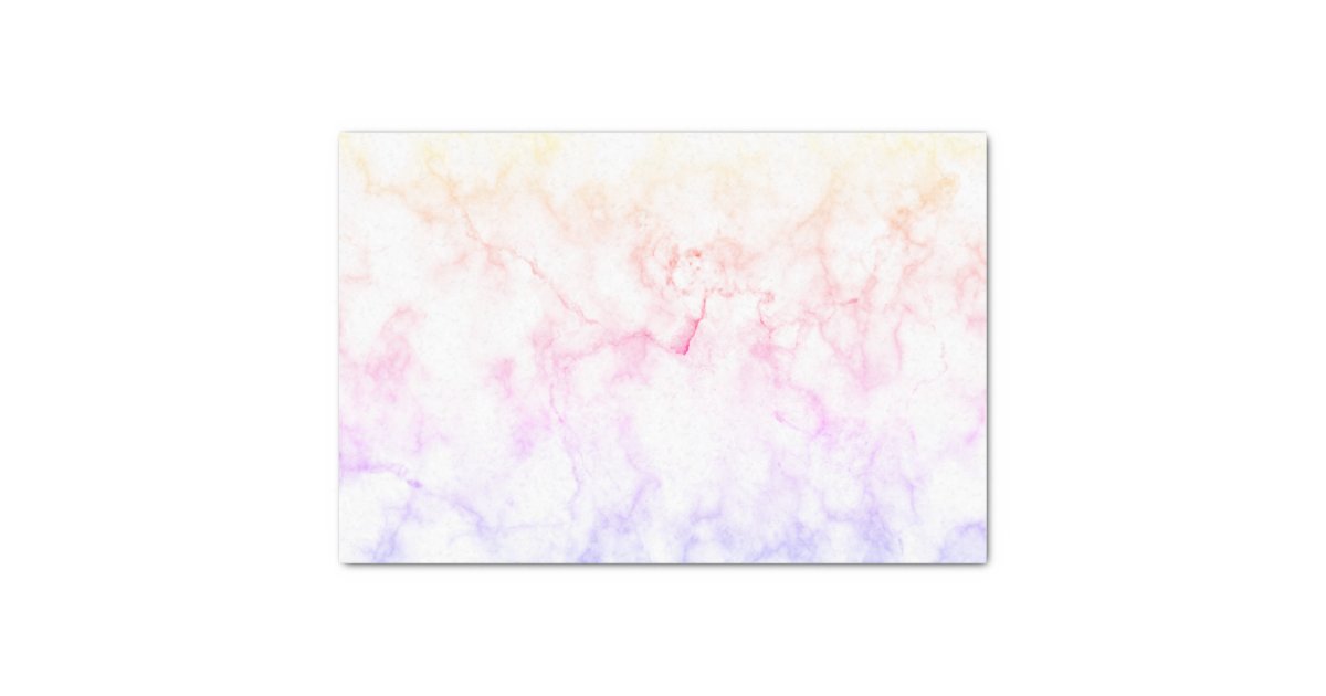 Pastel Rainbow Faux Marble Tissue Paper | Zazzle