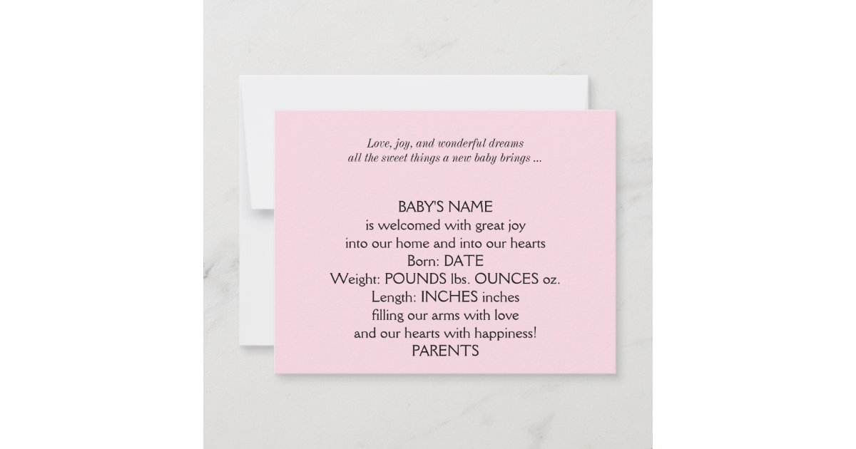 Pastel Rainbow Frame Baby Announcement | Zazzle