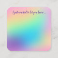 Pastel Rainbow Gradient Compliment Cards | Zazzle