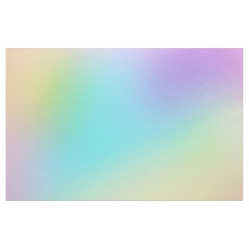 Pastel Rainbow Gradient Fabric | Zazzle