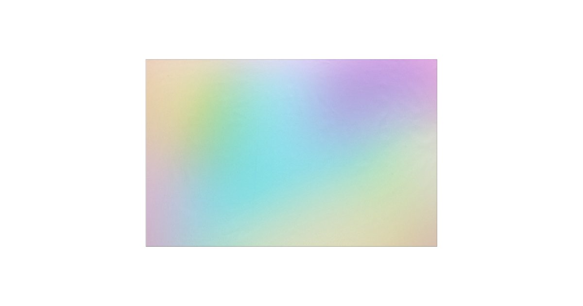 Pastel Rainbow Gradient Fabric | Zazzle
