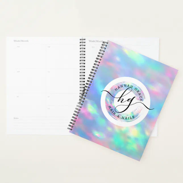 Pastel Rainbow Logo Personalized Appointment Planner | Zazzle