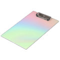 Pastel Rainbow of Color Clipboard | Zazzle