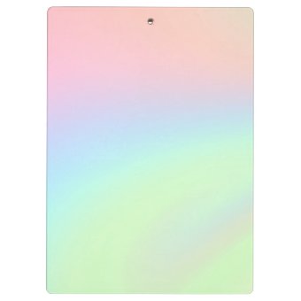 Pastel Rainbow of Color Clipboard | Zazzle