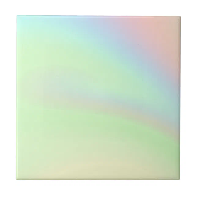 Pastel Rainbow of Color Tile | Zazzle