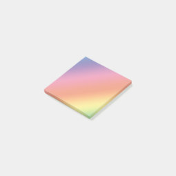Pastel Rainbow Post It Notes | Zazzle