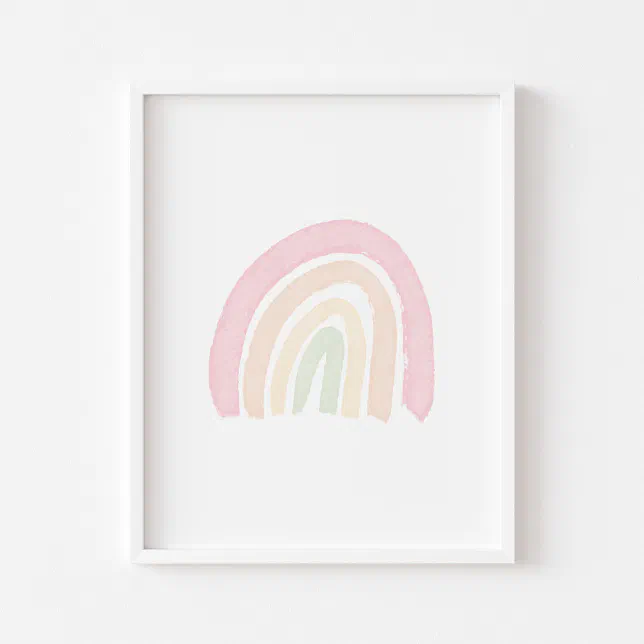 Pastel rainbow poster | Zazzle