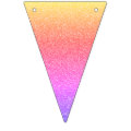 Pastel Rainbow Sparkle Glitter Design Customize Bunting Flags | Zazzle