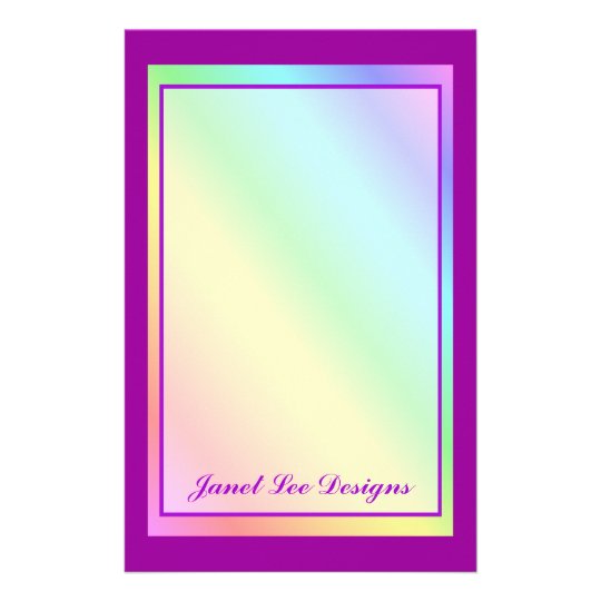 Pastel Rainbow Stationery | Zazzle.com
