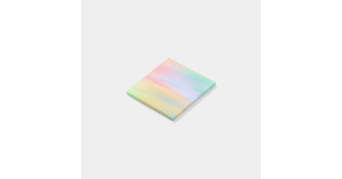 Pastel Rainbow Sticky Notes | Zazzle