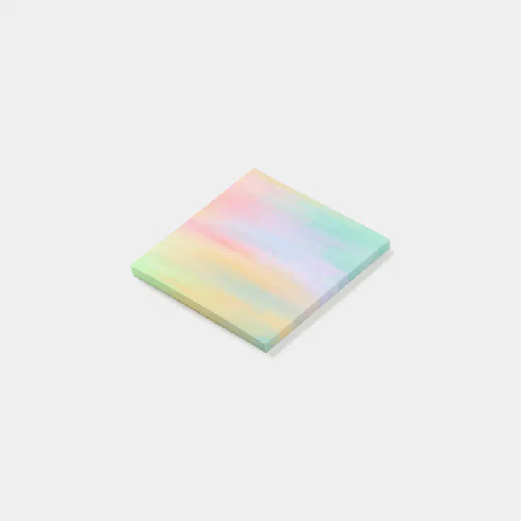 Pastel Rainbow Sticky Notes | Zazzle
