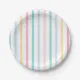Pastel Rainbow Stripe Paper Plates | Zazzle