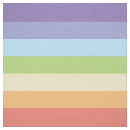Rainbow Stripes Gay Pride LGBT Support Fabric | Zazzle
