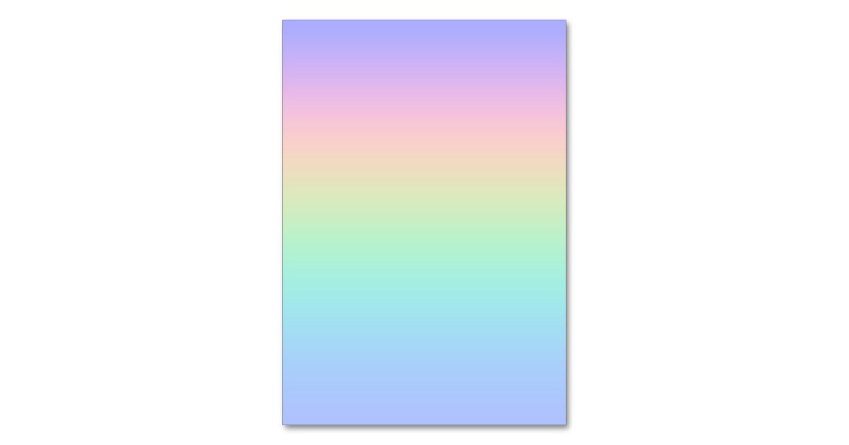 Pastel rainbow table number | Zazzle
