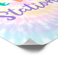Pastel Rainbow Tie Dye Station Party Sign | Zazzle