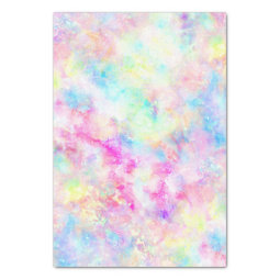 Pastel Rainbow Tie Dye Watercolor Tissue Paper | Zazzle