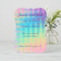 Pastel Rainbow Wedding Invitation | Zazzle