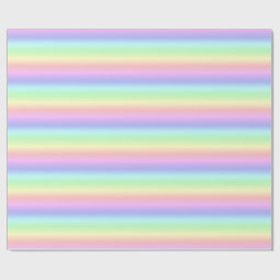 Pastel Rainbow Wrapping Paper | Zazzle