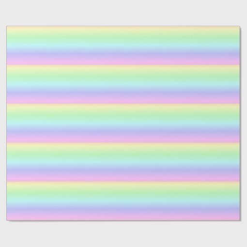 Pastel Rainbow wrapping paper | Zazzle