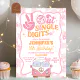 Pastel Retro Peace Out Birthday Party Invitation | Zazzle