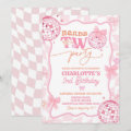 Pastel Retro ready two party 2nd Birthday Invitation | Zazzle