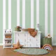Pastel Sage Green White Stripes Pattern Wallpaper | Zazzle