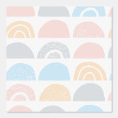 Pastel Scandinavian Ornament Kids Baby Pattern Wallpaper | Zazzle