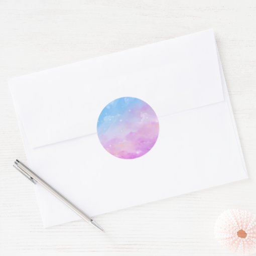 Pastel Sky Galaxy Sticker | Zazzle