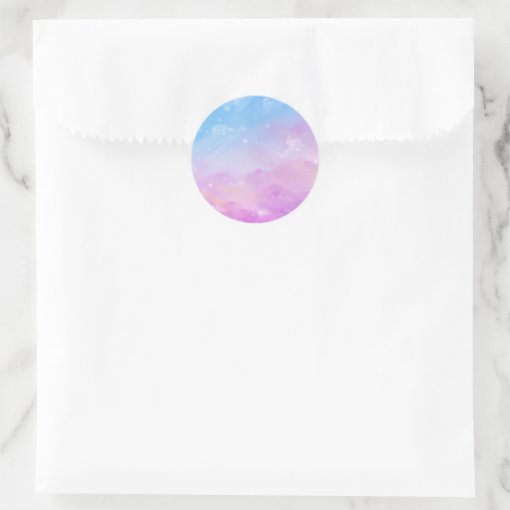 Pastel Sky Galaxy Sticker | Zazzle