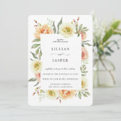 Pastel Spring Floral Wedding Invitation | Zazzle