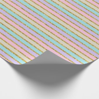 Pastel Stripes Wrapping Paper | Zazzle