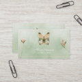 Pastel Toned Tranquil Butterfly Business Card | Zazzle