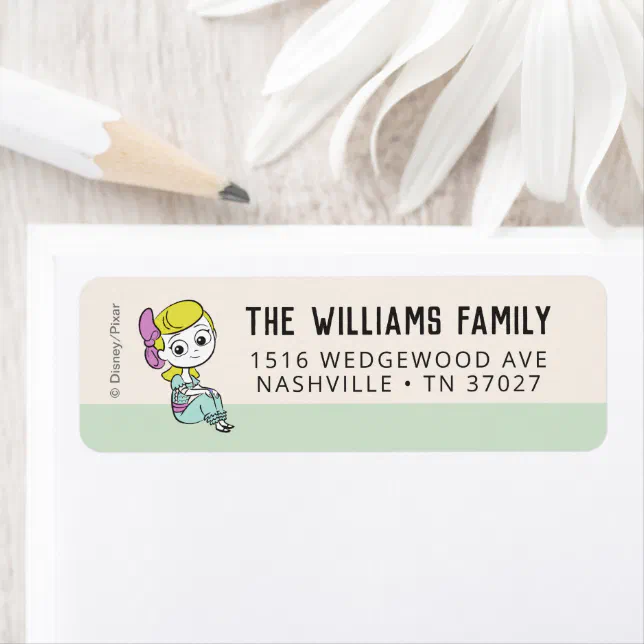 Pastel Toy Story | Little Bo Peep Birthday Label | Zazzle