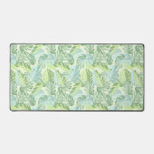 Pastel Tropical Palm Leaves Desk Mat | Zazzle