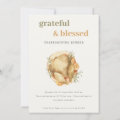 Pastel Turkey Meal Thanksgivings Dinner Invite | Zazzle