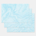 Pastel Turquoise Blue Marble Liquid Ink Pattern Wrapping Paper Sheets ...