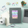 Pastel Varsity School Subject Stickers | Zazzle